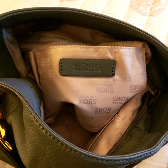 Michael Kors | Bags | Authentic Michael Kors Ines Leather Charcoal Gray ...